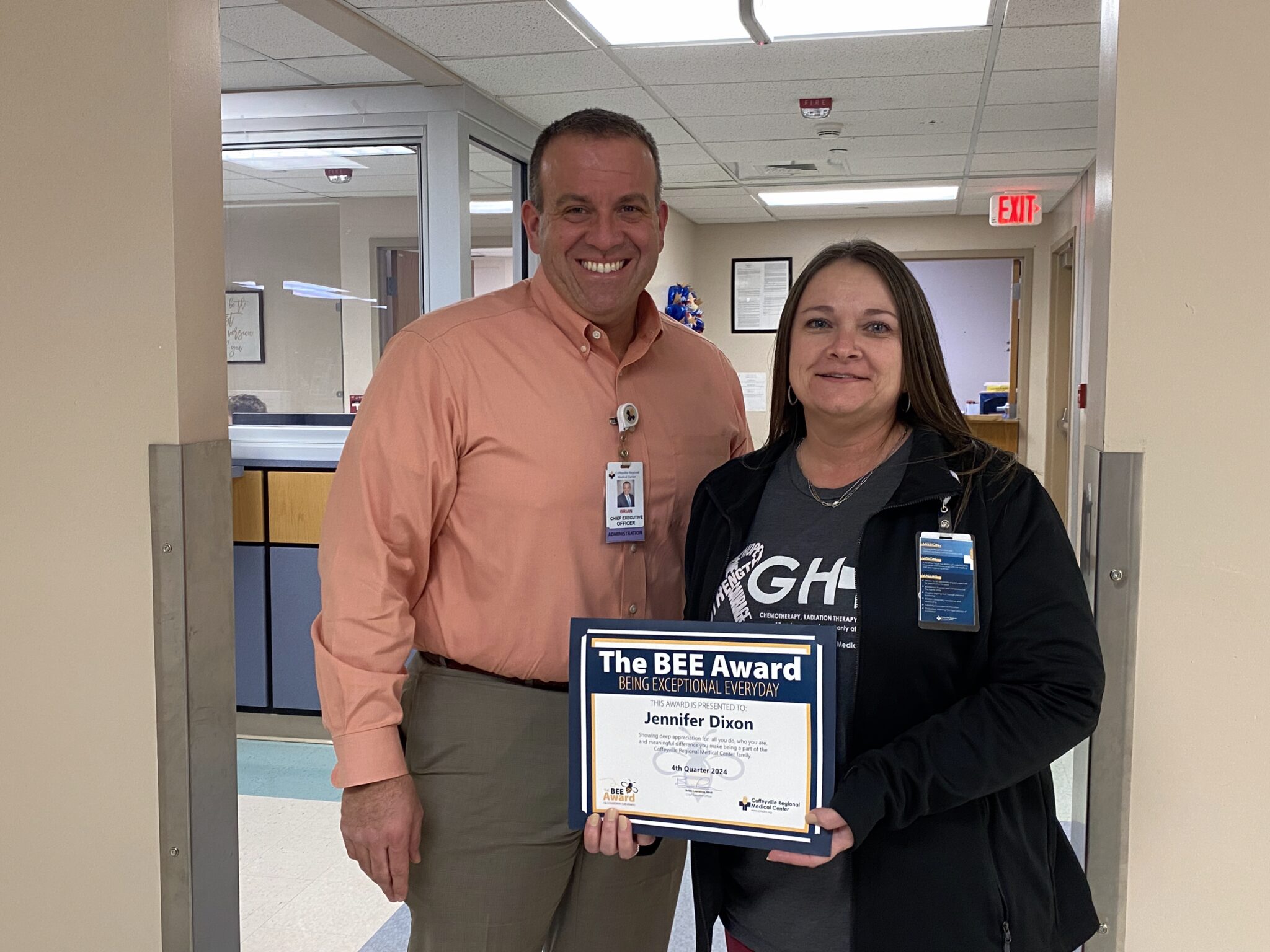Jennifer Dixon named the 1st Quarter BEE of 2025! - Coffeyville ...